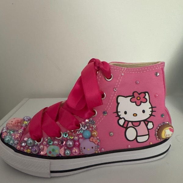 Sweet One Donut Converse, Personalized Sweets Donut Ice Cream Sneakers ...