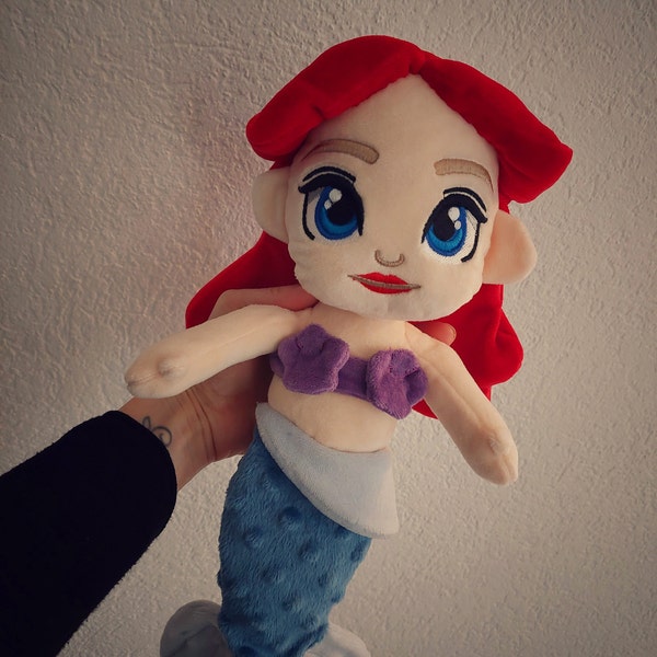 Chibi Mermaid Doll Plush Sewing Pattern .pdf Tutorial Merman Merpeople ...