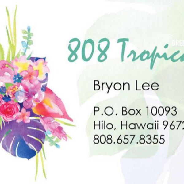 Watercolour Tropical Flowers Clipart, Hawaii Clipart, Summer Floral ...