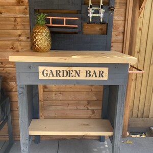 Rustic Hand Made Indoor Outdoor Garden Cocktail Bar - Etsy