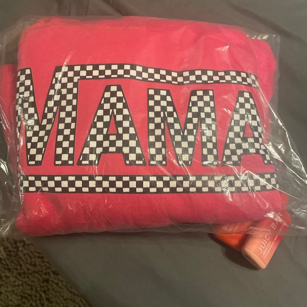 Checker Pattern Mama Sweatshirt, Checker Mama Shirt, Checker Mini ...