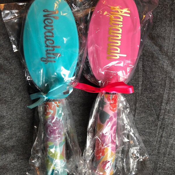 Personalized Hair Brush, Hairbrush Tween Girl Gift Ideas Cheer Gift Spa ...