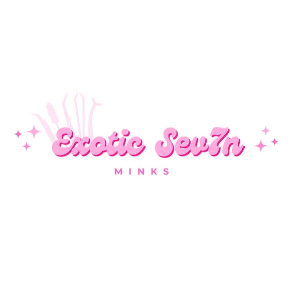 Pink Beauty Logo, DIY Pink Logo Set, Neon Pink, Hair Branding, Lash ...
