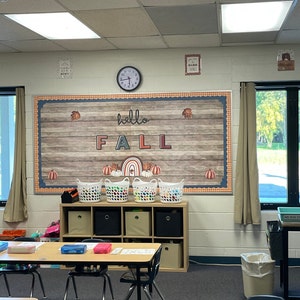 Woodland Visual Classroom Schedule editable - Etsy