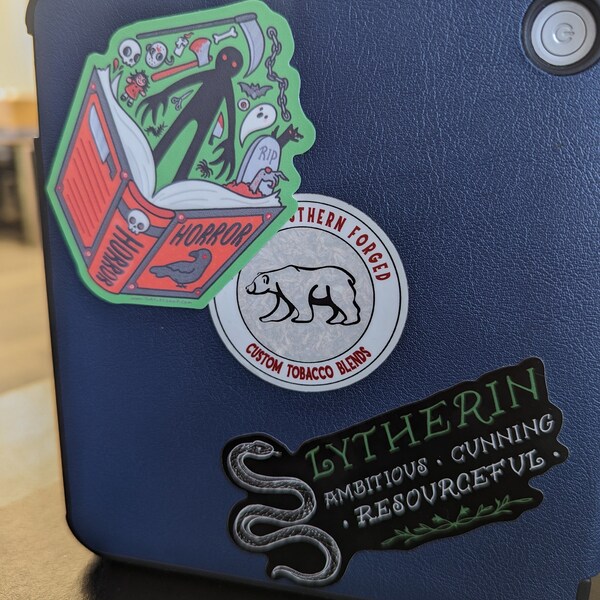 Horror Book Decal, Scary Book Club Sticker, Library Sticker, Reading ...