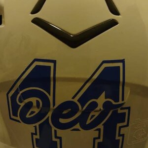 Baseball Helmet Decal With Number / Player Helmet Decal / Baseball ...