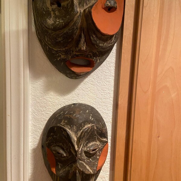 Vintage African Bwa Hawk Mask Handcrafted Spiritual Art for Unique ...