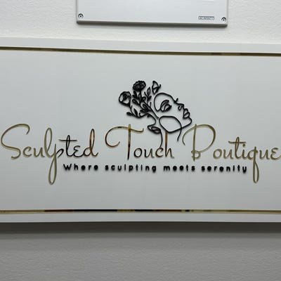 Black Acrylic Sign, Custom Logo Sign, Round Acrylic Logo Sign, Business ...