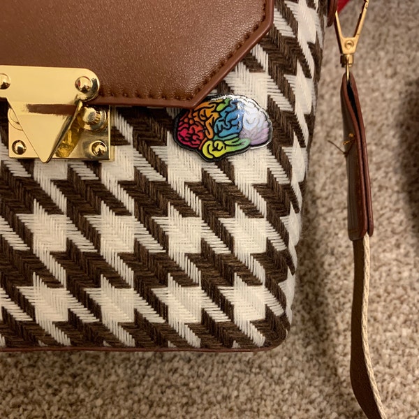 Rainbow Brain PIN Autistic Neurodiversity - Etsy