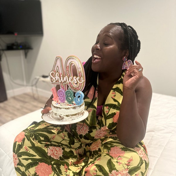 40 Birthday Earrings | Milestone Birthday Age Earrings 40th Birthday ...