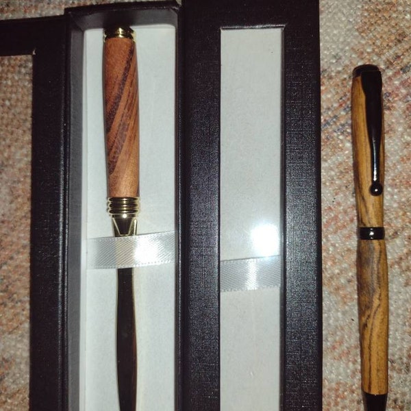 Beautiful Handmade Exotic Wooden Pens Unique Gift for Writers Wood Pens ...