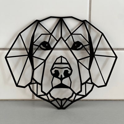 Geometric Labrador Retriever Dog Pet Wall Art Decor Hanging - Etsy UK