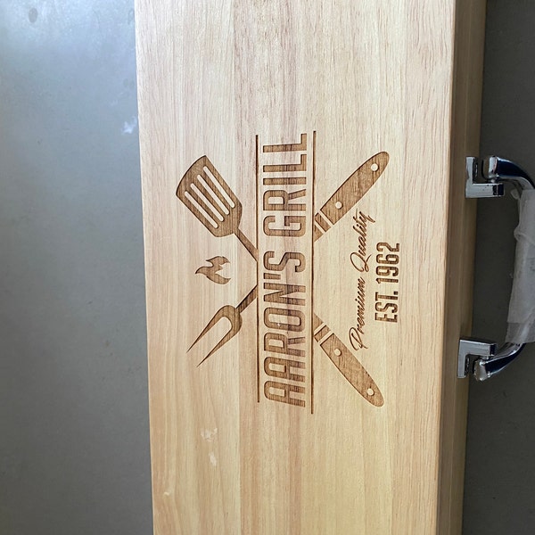 BBQ Set, Custom Grill Set, Personalized BBQ Set, Grill Set, Custom BBQ ...