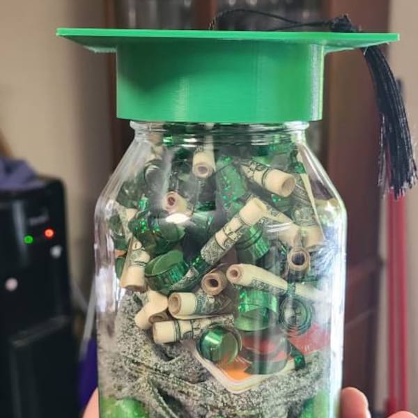 Graduation Cap Mason Jar Lid Graduation Cap Box Money Holder Party ...