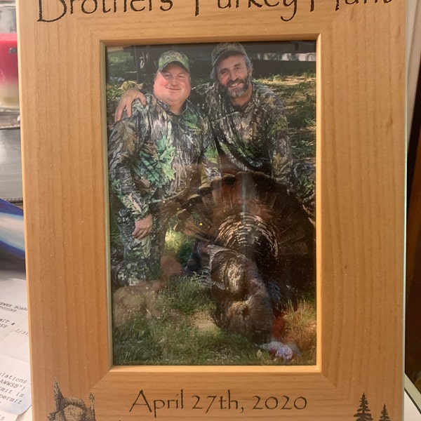 Turkey Hunting, Gift for Hunter, Turkey Picture Frames, First Turkey ...