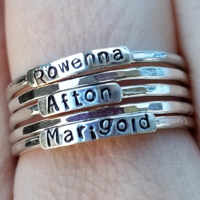 2mm-sterling-silver-stackable-name-rings-mother-ring-push-pres - Etsy