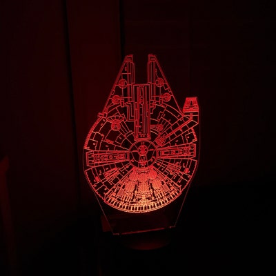 Spider-man LED Edge Lit Acrylic Illusion Lamp With Multi-color Light ...