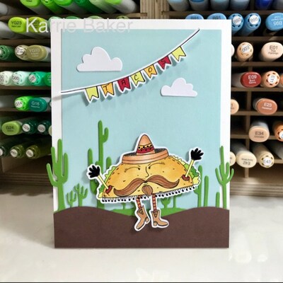 Taco Tuesday Line Art, Cinco De Mayo Digital Graphics, Mexican Fiesta ...