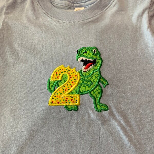 T-rex Applique Embroidery Design, Dino Rex Applique Embroidery Machine ...