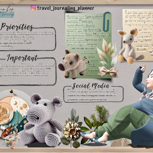 Digital Stickers Goodnotes Sticker Book Digital Bujo Planner Layout ...