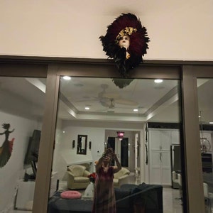 Unique Creations Small Art Deco Lady Face Mask Wall Art, Wall Hanging ...