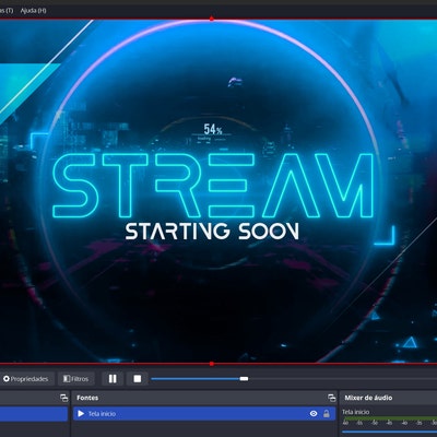 STREAM Countdown Timer for Twitch and Kick Neon Light Ring Style ...