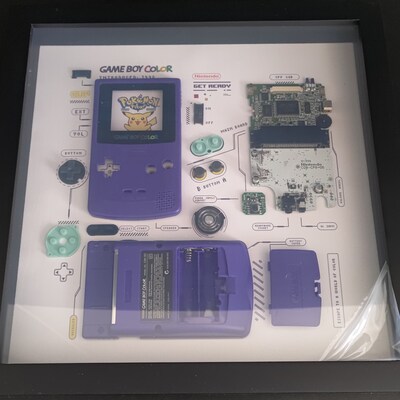 Framed Nintendo Game Boy Pocket Disassembled Game Console Wall Art ...