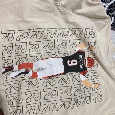 Team Burrow Shirt, White Stripes Bengals Unisex, Cincinnati Bengals Fan ...