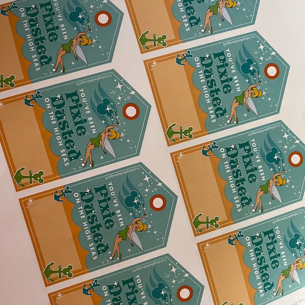 Pixie Dust Gift Tags - You've Been Pixie Dusted on the High Seas ...