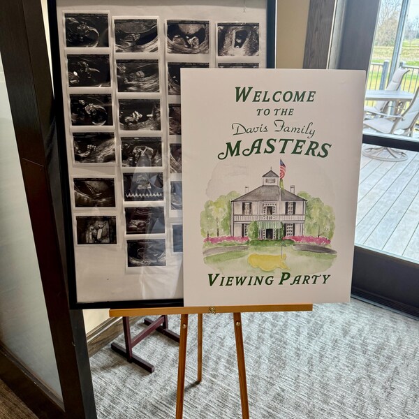 Golf Bar Menu Drinks Sign Editable Template, Masters Party Theme, Golf ...