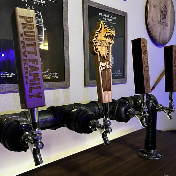 Custom Beer Tap Handle-laser Engraved With Chalkboard - Tap House ...