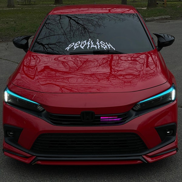 Custom Windshield Decal Insert Your Own Text - Etsy