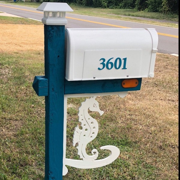 Mailbox Bracket - Seahorse Original, Large 16x21 Inch, Custom Mailbox ...