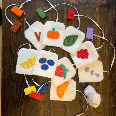 Veggie Finger Puppets, Vegetable Finger Puppets, Felt Finger Puppets ...