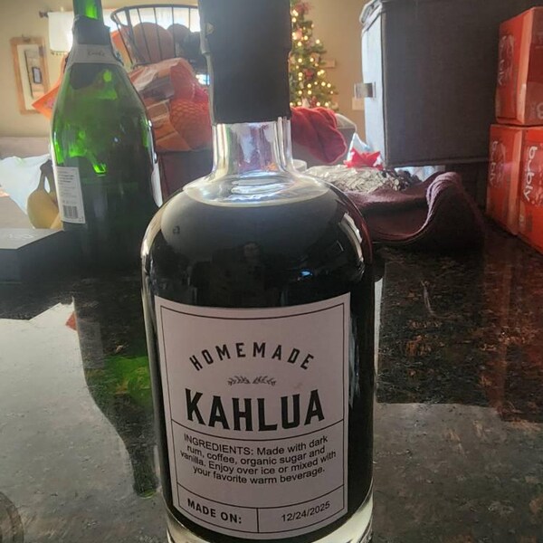 Homemade Editable Kahlua Labels - Etsy