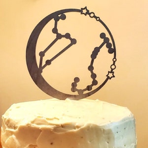 Constellation Wedding Cake Topper, Celestial Wedding Cake Topper, Space ...