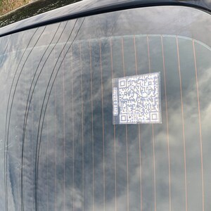 Custom QR Code Vinyl Decal Storefront Decal Menu QR Code Decal Business ...
