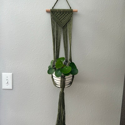 Macrame Plant Hanger Macrame Wall Plant Holder Macrame Decor Boho Decor ...