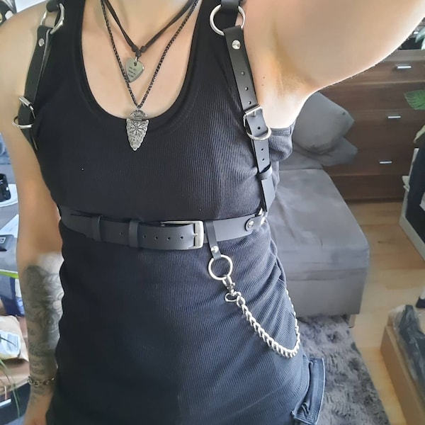 Grunge Goth Statement Harness - Etsy Canada