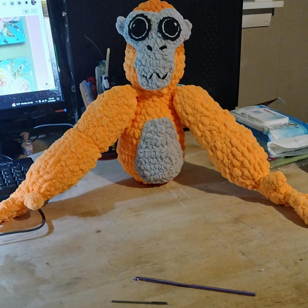 Crocheted Gorilla Tag Pattern - Etsy