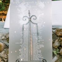 Gold Elegant Wedding Cursive Table Number Custom Laser Cut - Etsy