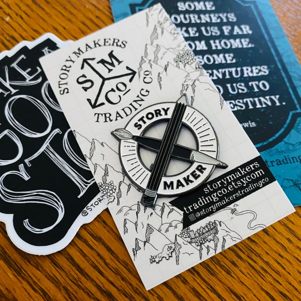 Storymaker Enamel Pin - for Writers, Crafters, Makers, World Builders ...