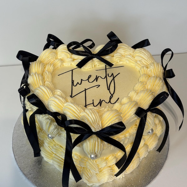Twenty Fine Cake Topper Charm, Personalised Cake Name Charm, Custom ...