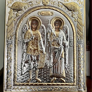 Virgin Mary Three-handed Silver Christian Orthodox Icon / - Etsy