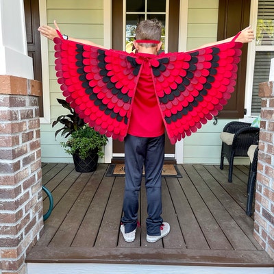 Cardinal Costume Set / Mask and Flappable Wings / Adult Cardinal ...