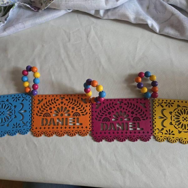 Papel Picado Party Signs, Food Labels for Party Table, Mexican Themed ...
