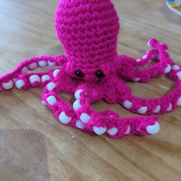 Beaded Fidget Octopus Crochet Pattern: Beginner Friendly, No Sew ...