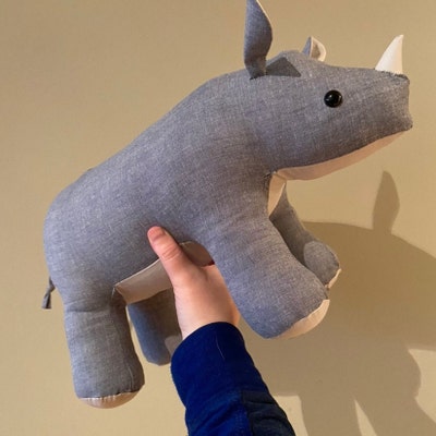 Rhino Sewing Pattern in 3 Sizes With Tutorial. - Etsy