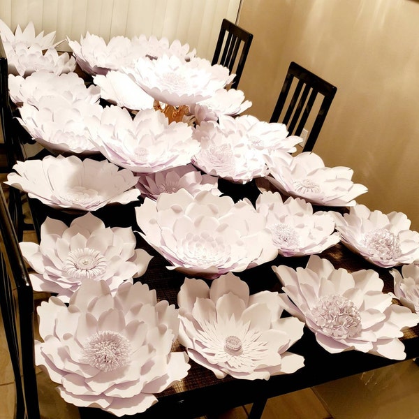 Bases for Large Paper Flowers, Base Template for Giant Paper Flowers ...