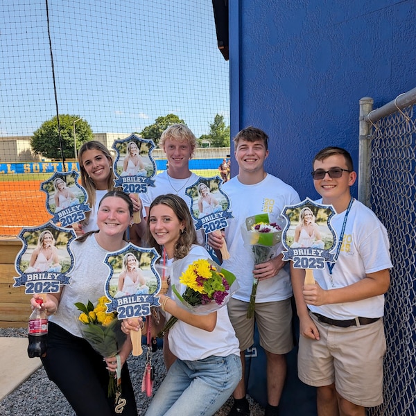 Custom Face Fans With Wooden Handle, Graduation Head, Grad Face Fans ...